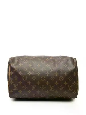 LOUIS VUITTON 2005 Monogram Speedy 30 Boston Bag - Brown