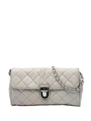 Prada 2000-2013 Impuntu Tessuto Chain Crossbody Bag - Grey