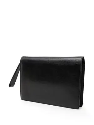 Gucci 20th Century Calfskin Interlocking G Padlock Wristlet Clutch Bag