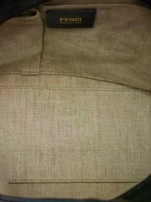 Fendi 2010-2026 Canvas Pequin Stripe Satchel