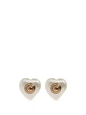 Valentino Garavani Vlogo Heart Stud Earrings