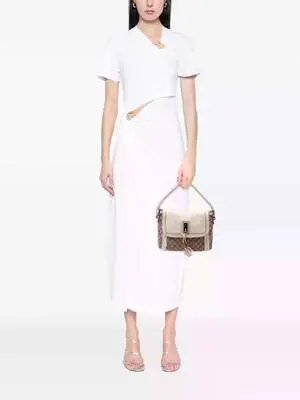 Gucci Gg Canvas Bella Flap Satchel - Neutrals