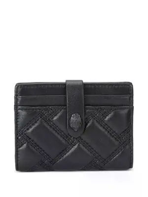 Kurt Geiger Quilted Eagle-plaque Card Holder - Black