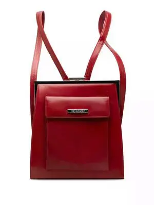 Saint Laurent 2000-2012 Leather Frame Backpack - Red