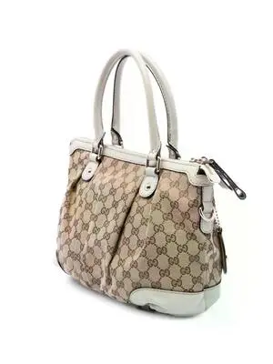 Gucci 2016-2026 Gg Canvas Sukey Satchel - Neutrals