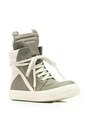 Rick Owens High-top Panelled Sneakers - Grey