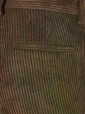BARBA NAPOLI Corduroy Pleated Trousers - Brown