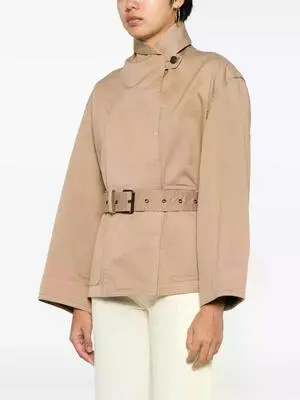 MARANT ETOILE Prunille Belted Cotton Jacket