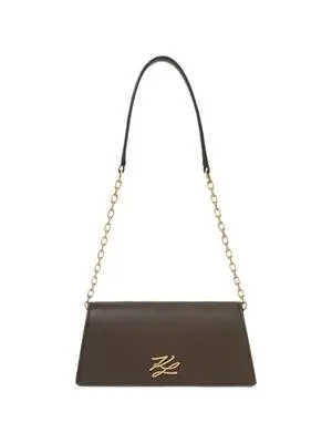 Karl Lagerfeld Mini K/autograph Flap Shoulder Bag - Brown
