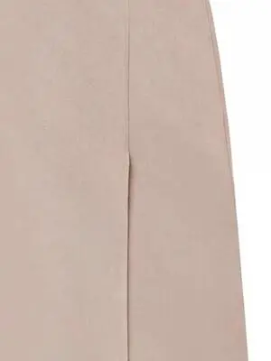 Fedeli Front-slit Skirt - Neutrals