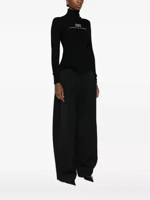 Elisabetta Franchi Logo-embroidered Roll-neck Sweater