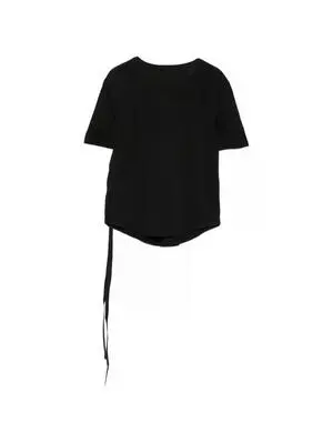 ANN DEMEULEMEESTER Logo-embroidered Ribbon Detail T-shirt