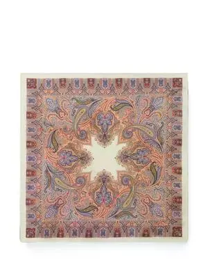 Etro Paisley-print Pocket Square - Neutrals