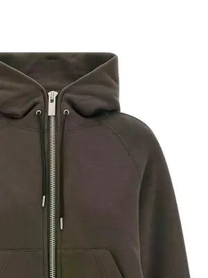 Sacai Pleated Zip-up Hoodie