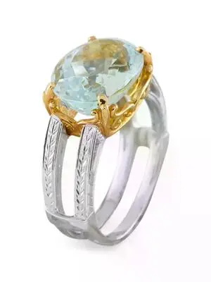 LB EXCLUSIVE Open Band Aquamarine Ring