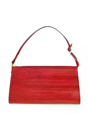 LOUIS VUITTON Pochette Accessoires Epi-leather Shoulder Bag - Red