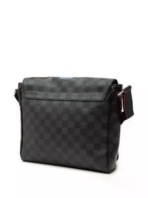 LOUIS VUITTON 2018 Damier Graphite Alps District Pm Crossbody Bag