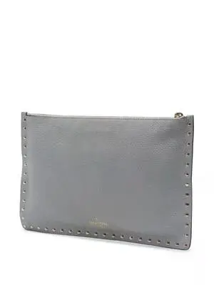 Valentino Garavani Rockstud Zip Clutch Bag