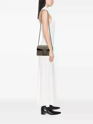Gucci 2016-2026 Medium Gg Supreme Dionysus Crossbody Bag - Black