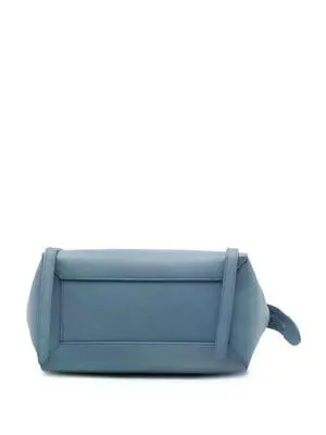 Celine Micro Grained Calfskin Belt Bag Satchel - Blue