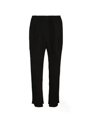 Issey Miyake Plissé-effect Trousers - Black