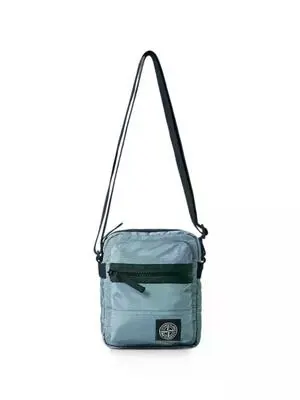 Stone Island Logo-patch Cross Body Bag - Grey
