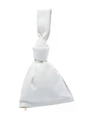 Bottega Veneta Mini Calfskin Bv Twist Bag Handbag - White