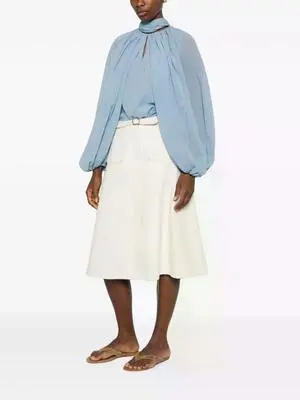 Dorothee Schumacher Pussy-bow Pleated Blouse