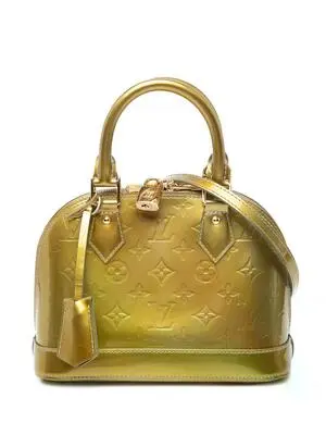 LOUIS VUITTON 2010 Monogram Vernis Alma Bb Satchel - Green
