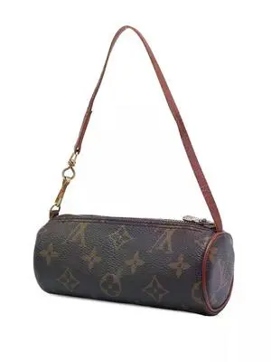 LOUIS VUITTON 1990-2010 Monogram Papillon Pochette Handbag - Brown