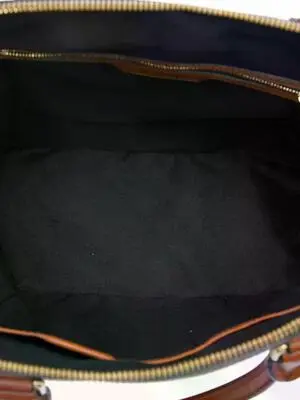 Burberry Haymarket Check Nylon Orchard Bowling Bag Satchel