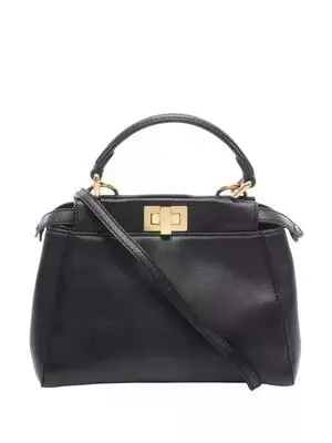 Fendi 2010-2026 Mini Peekaboo Iconic Satchel - Black