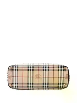 Burberry Haymarket Check Coated Canvas Tote Bag