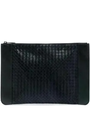 Bottega Veneta 2012-2026 Nappa Intrecciato Clutch Bag - Black