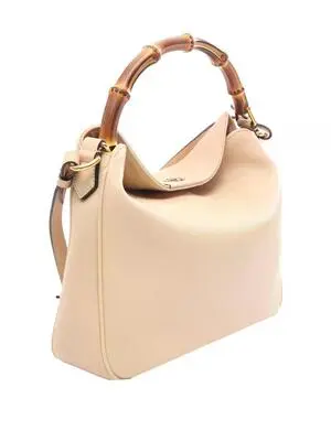 Gucci 2016-2026 Medium Calfskin Bamboo Diana Satchel - Neutrals