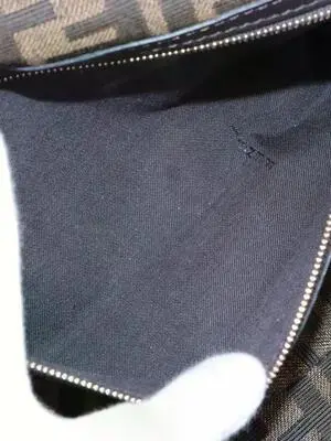 Fendi 2000-2010 Medium Zucca Canvas Baguette Satchel