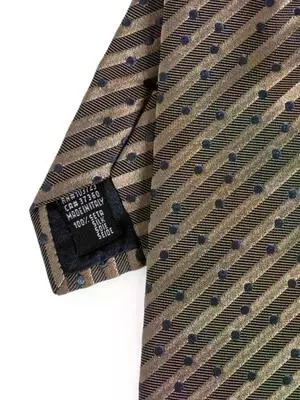 Giorgio Armani Polka-dot Striped Tie