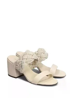 AREZZO 75mm Braided-strap Heeeled Mules