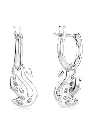 SWAROVSKI Swan Motif Drop Earrings