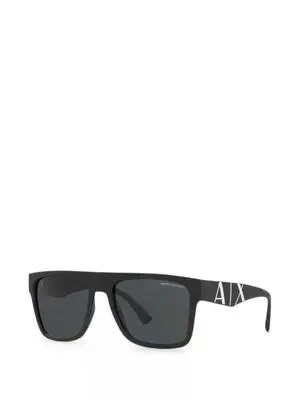 Armani Exchange Rectangle-frame Logo-print Sunglasses