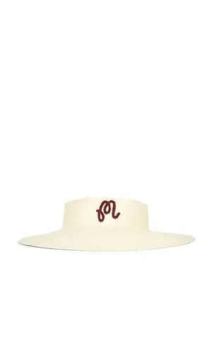 MALBON Hortensia Visor Hat - Neutral