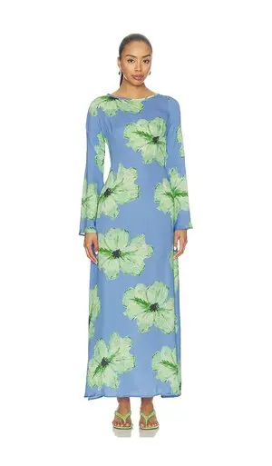THE WOLF GANG Leona Maxi Dress In . Also - Multi