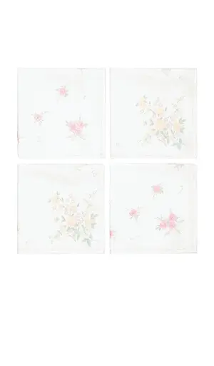 LoveShackFancy Hanky Napkin Set Set Of 4
