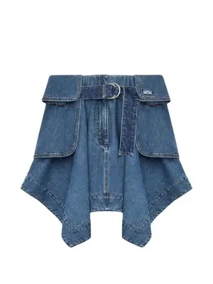 Loewe Denim Cargo Skirt - Blue