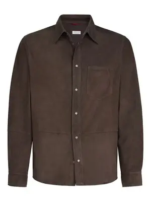 Brunello Cucinelli Leather Shirt