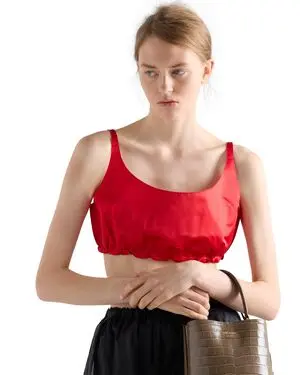 Prada Duchesse Crop Top