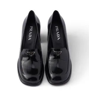Prada Brushed Leather Loafers