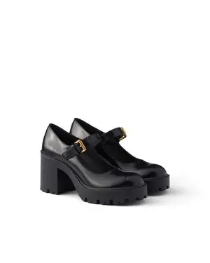 Prada Brushed Leather Pumps
