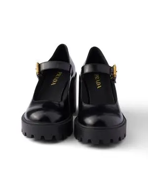 Prada Brushed Leather Pumps