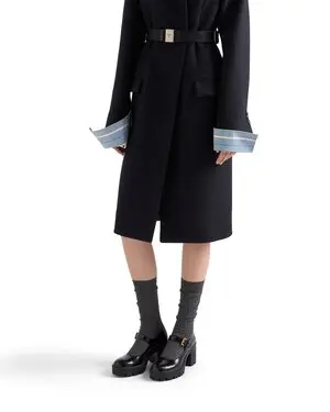 Prada Brushed Leather Pumps With Buckle Detail